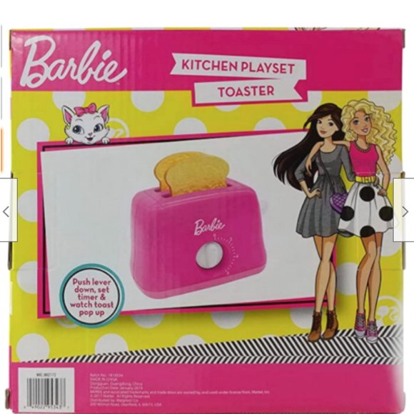 Barbie | Toys | Barbie Kitchen Toaster Playset Pink Pop Up New | Poshmark